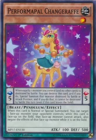 Performapal Changeraffe (Pendulum Normal Monster) - Yu-Gi-Oh! Rush Duel ...